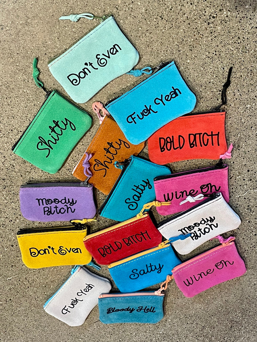 Inappropriate Leather Mini Pouch – Bottoms Up Boutique
