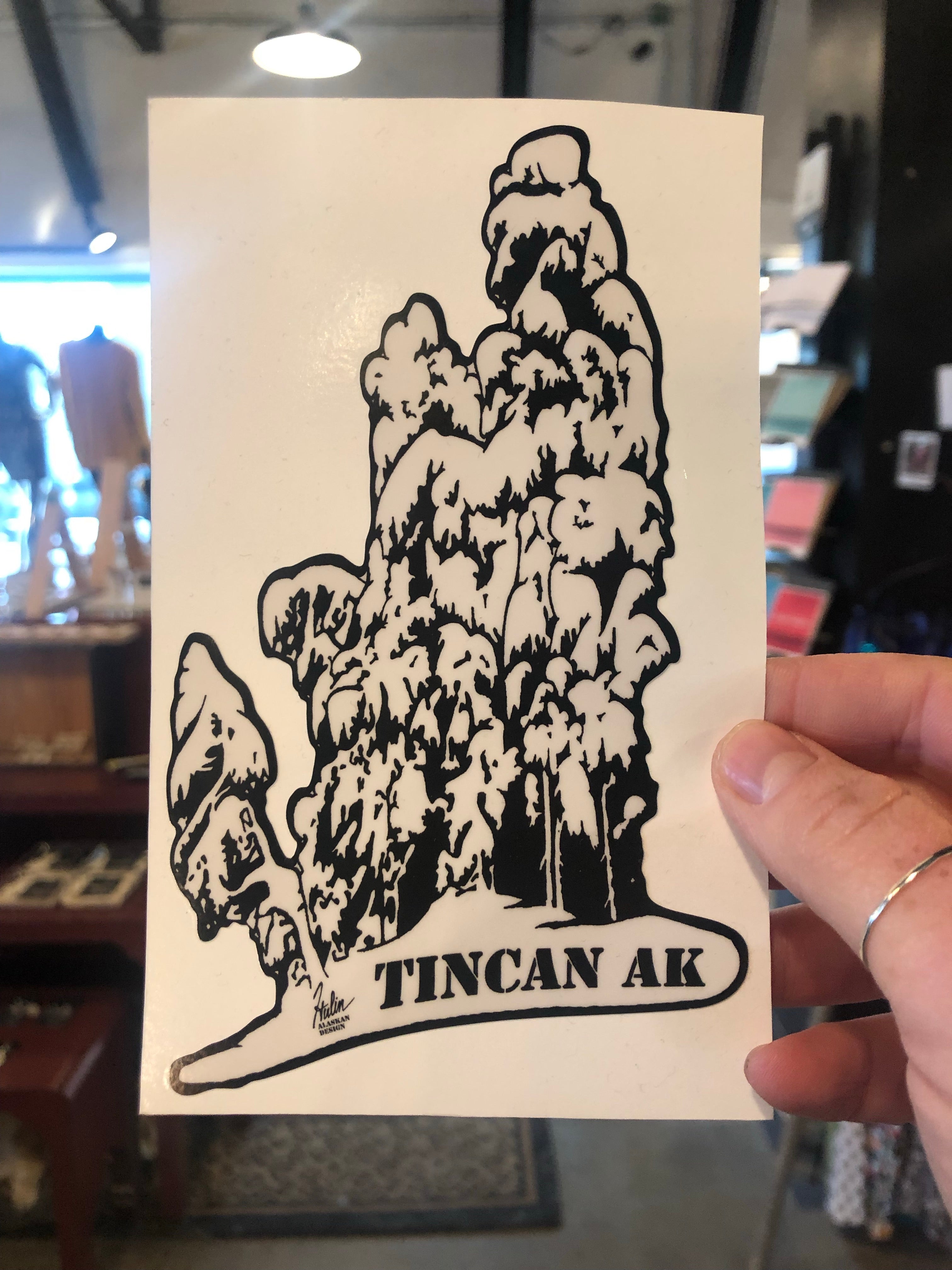 Tincan AK Sticker by Hulin – Bottoms Up Boutique